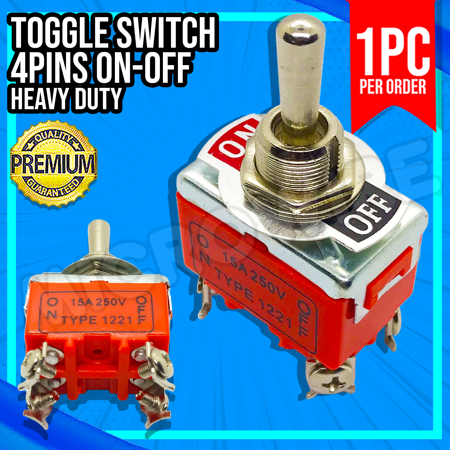 Toggle Switch 4 Pin ON-OFF Heavy Duty ( Per Piece ) | Lazada PH