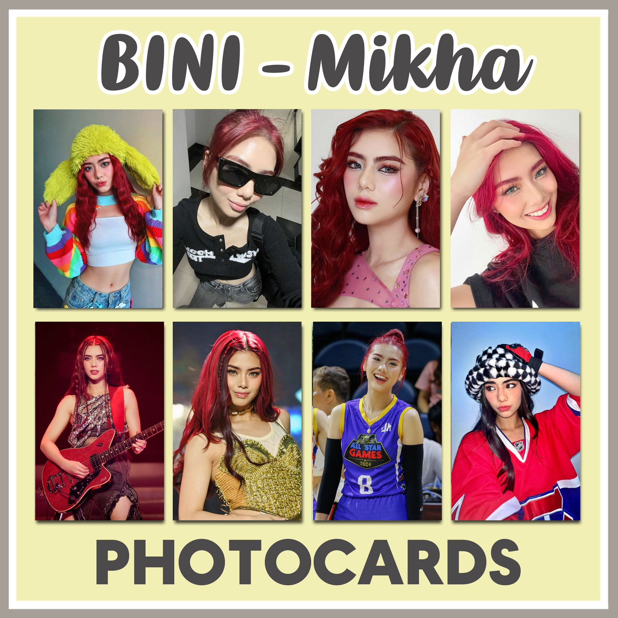 BINI Mikha Lim Photocards Lomocards Customized Personalized Print for ...