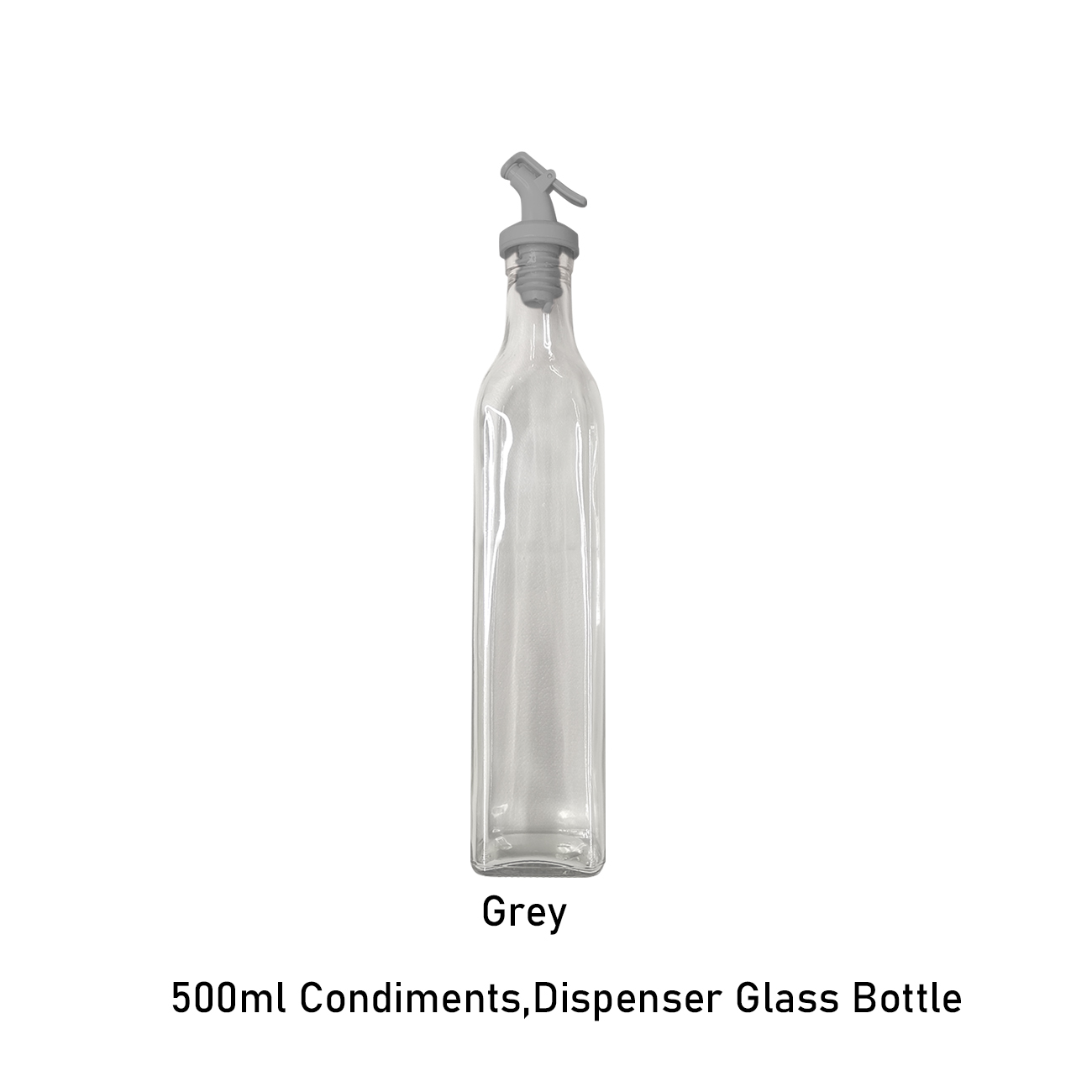 500ml Oil Bottle Glass Condiments Bottle Dispenser Jar Soy Sauce ...