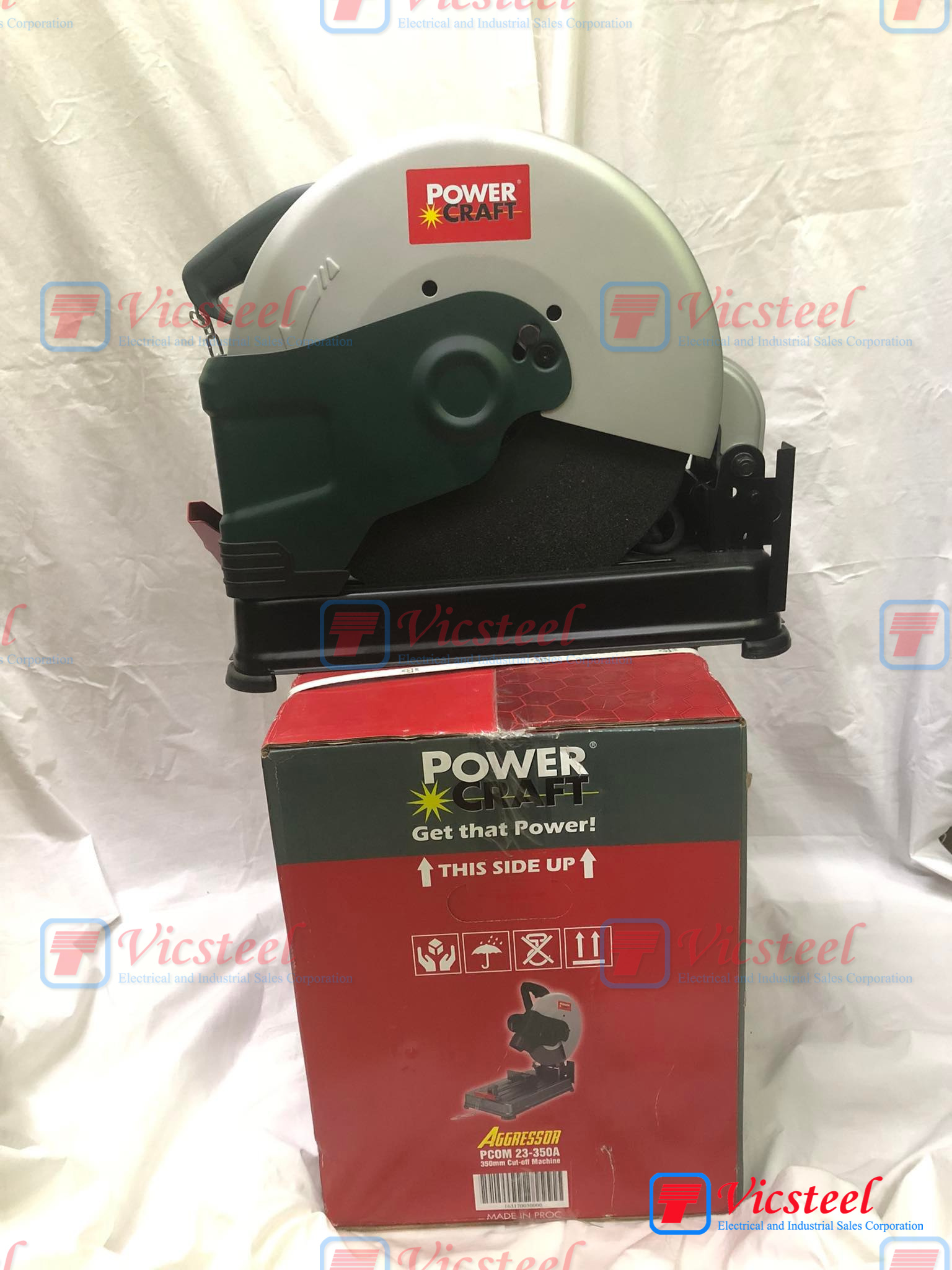 POWERCRAFT CUT OFF MACHINE – PCOM 23-350A Cutting Machine with free 14 ...