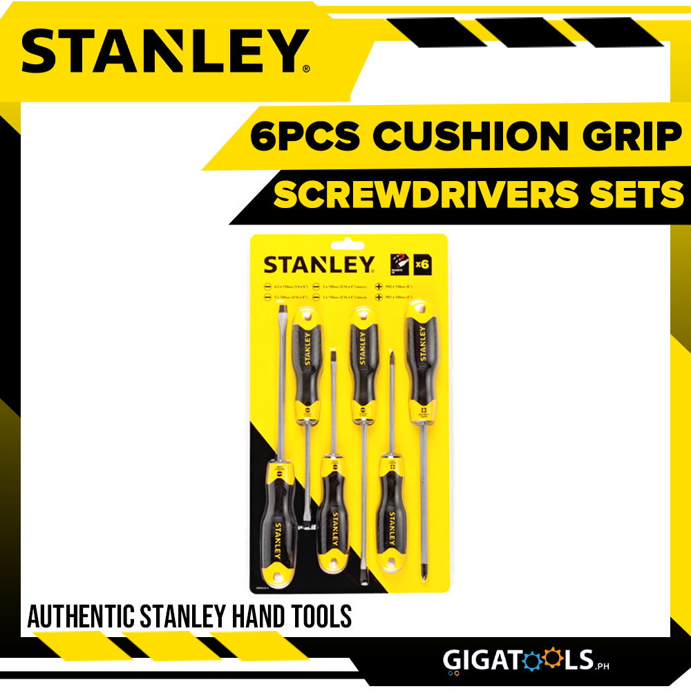 Stanley Cushion Grip 6pcs Screw Driver Set ( STMT66672 ) ( SCWDRV ...