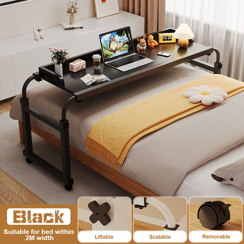 Upgraded Adjustable Overbed Bedside Table Foldable Mobile Bedside Table ...