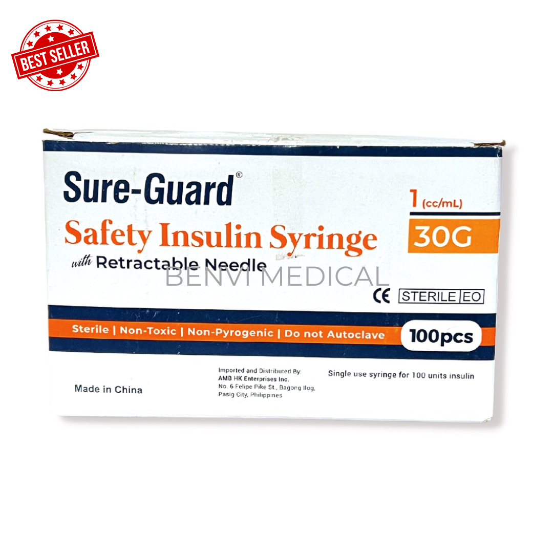 Insulin Syringe Sure-Guard 1cc/ml 30G (100') | Lazada PH