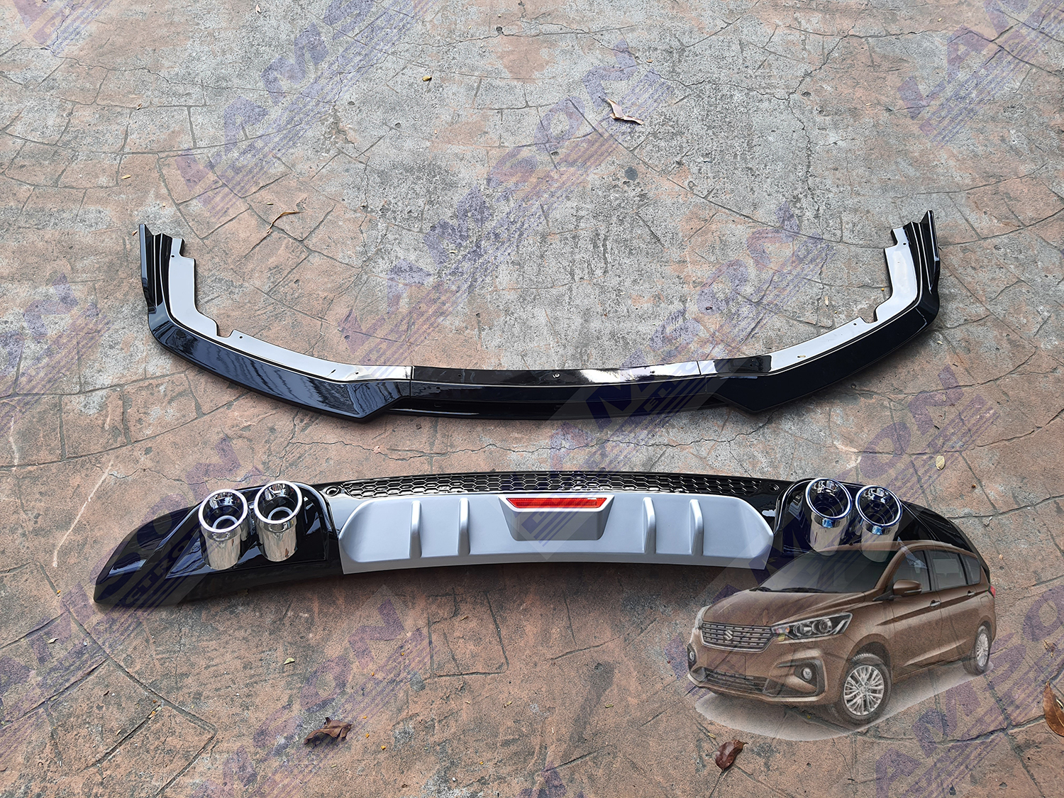 Suzuki Ertiga 2nd Generation 2019 - 2024 Front and Rear Diffuser ...