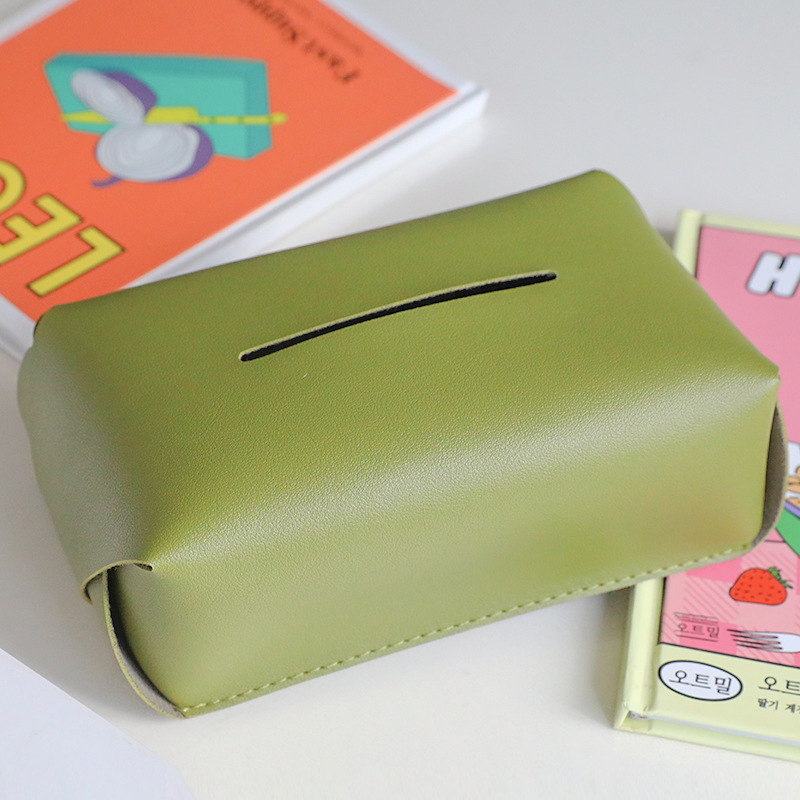 new Paper drawer product pu paper towel box simple leather home paper ...