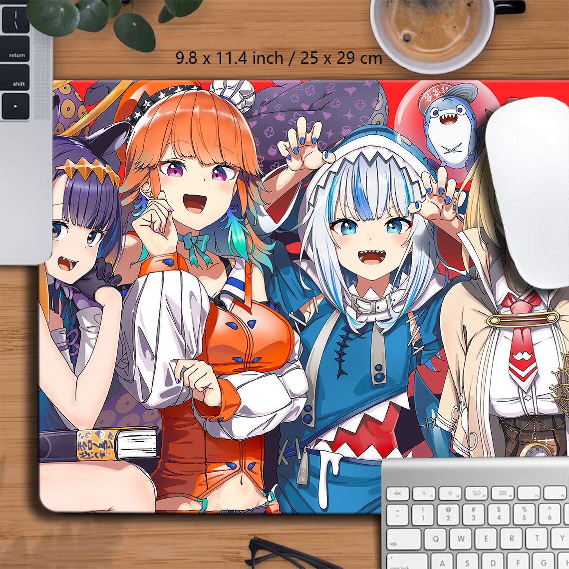 Anime Mouse Pad Large Gaming Rectangular Non-slip Desk Mat Holomyth ...