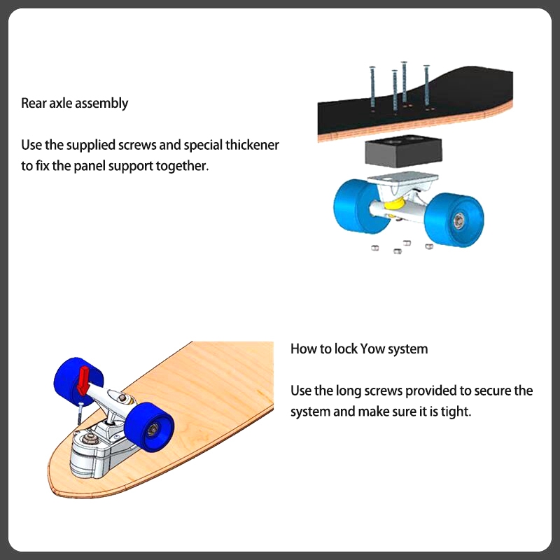 For YOW S5 Surf Skate Trucks S5 Surf Skateboard Trucks Adapter ...