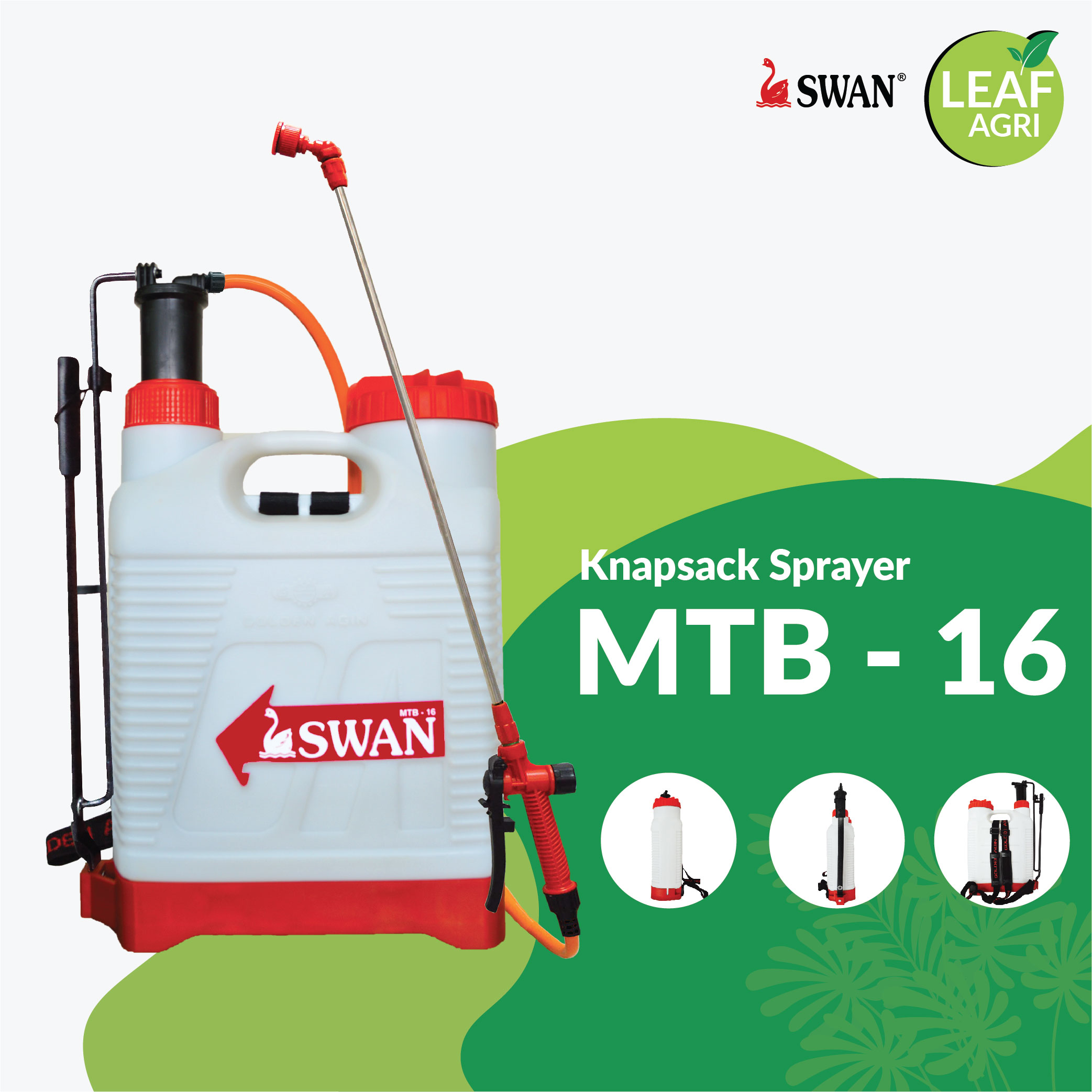 Swan Manual MTB-16 Liter | Golden Agin Knapsack Sprayer | Lazada PH