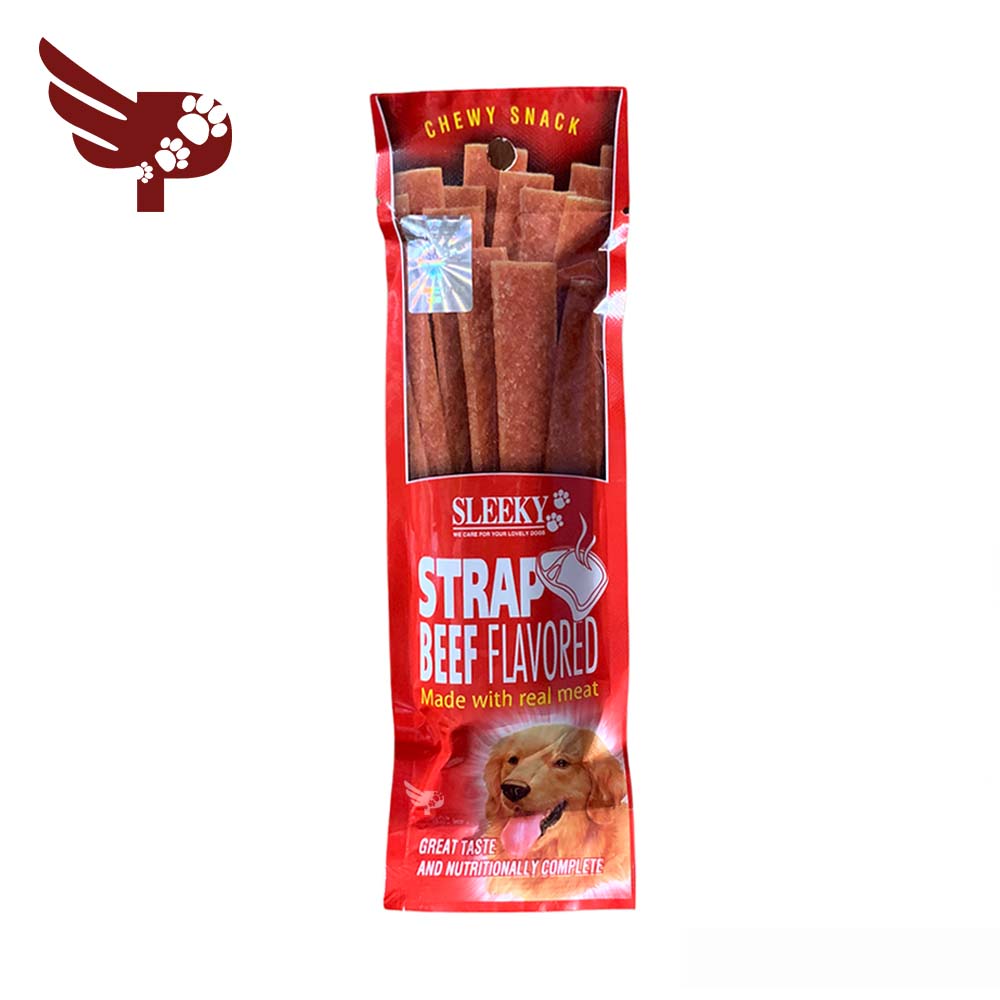 Sleeky Chewy Snack Strap 50g - Beef Flavor - Dog Treats - petpoultryph ...