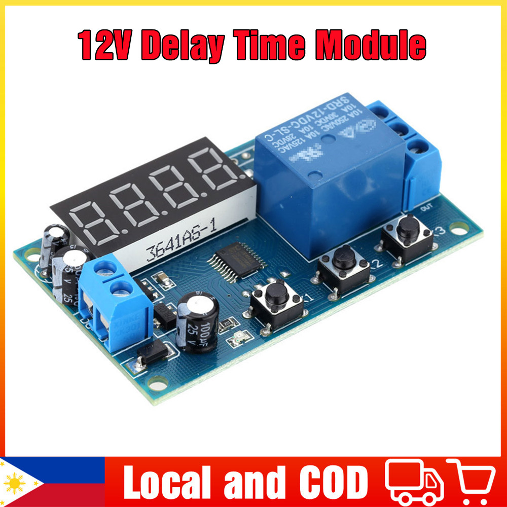 Multifunction 12V Delay Time Module Switch Control Relay Cycle Timer DC LED Light Digital Time ...