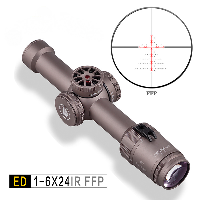 【Free 11mm and 20mm mount】Discovery ED 1-6X24IR FFP Scope Optics First ...