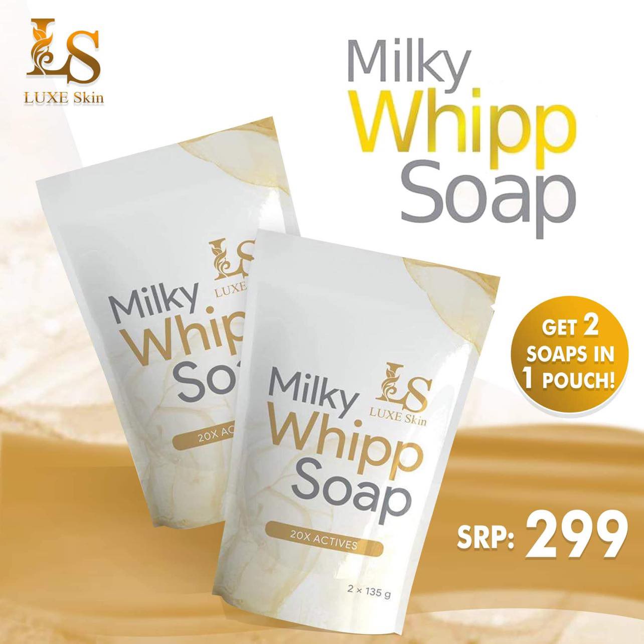 *PROMO 2 SOAPS IN 1 POUCH* Luxe Skin Milky Whipp Soap | Lazada PH