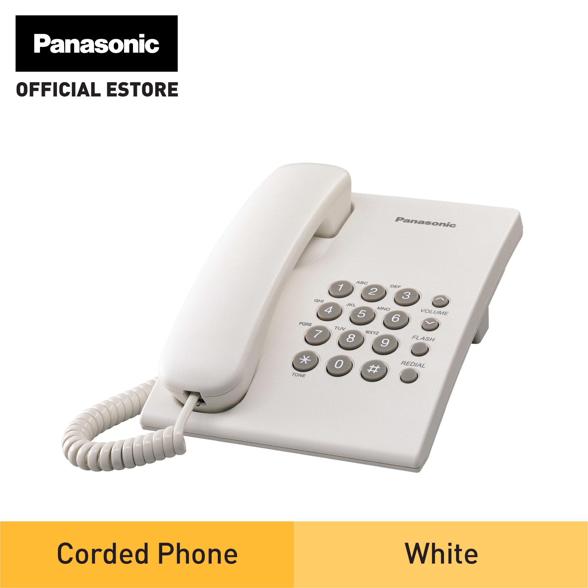 Panasonic Corded Telephone KX-TS500MX White | Lazada PH