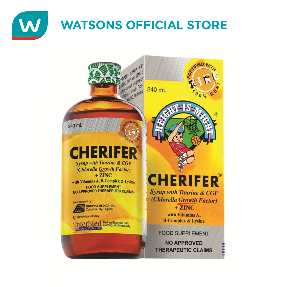 CHERIFER Syrup with Zinc 240 mL | Lazada PH
