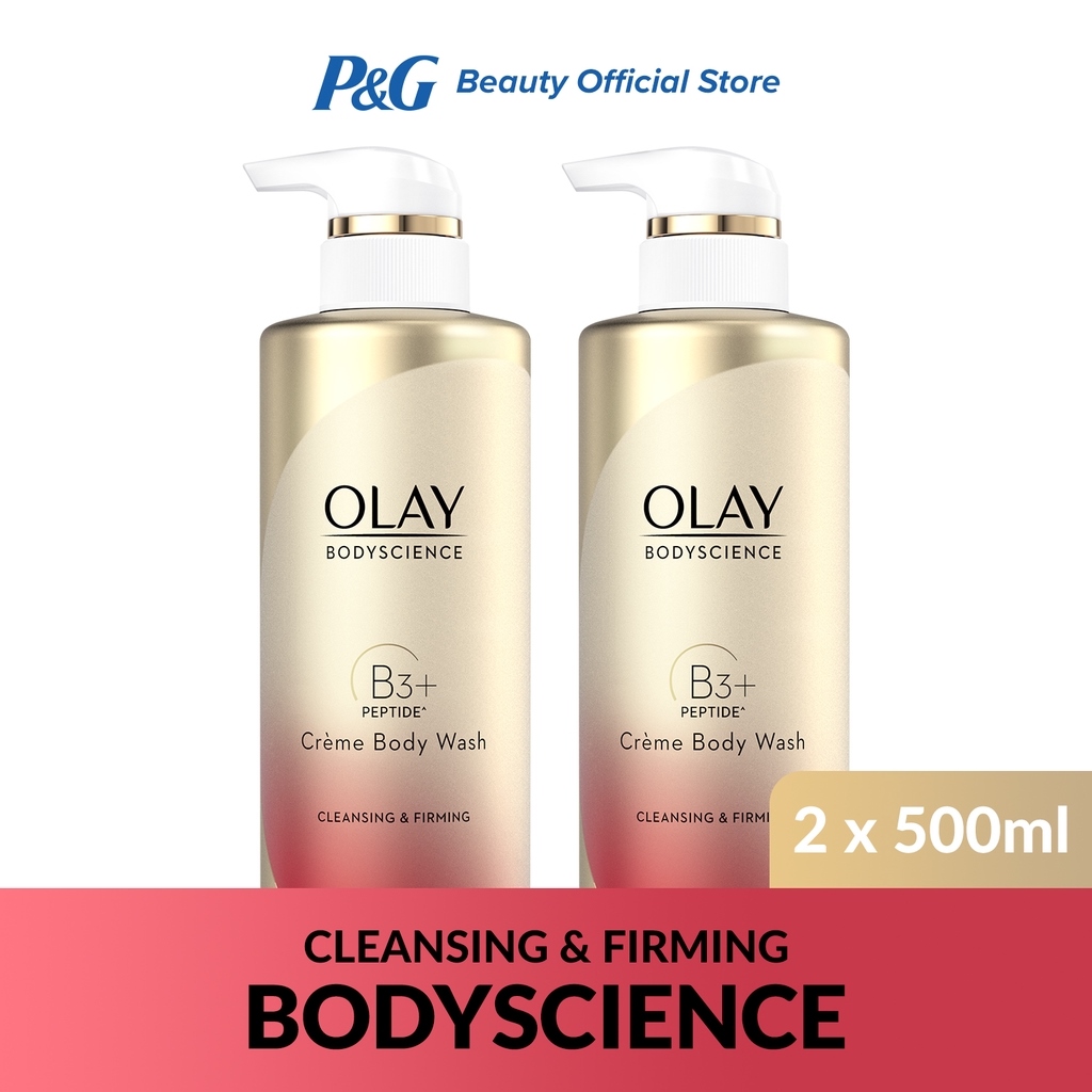 Olay Body Science Body Wash Cleansing and Firming (500mL) Duo | Lazada PH