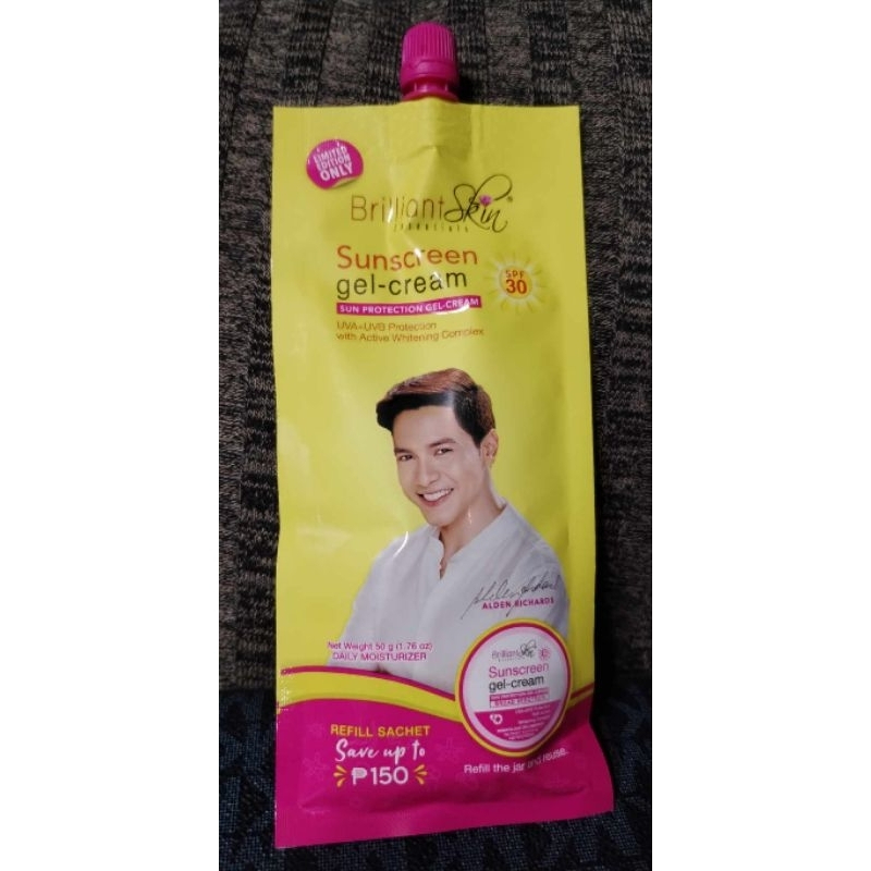 Brilliant Skin Sunscreen/Sunblock Protection Gel-Cream SPF 50, UVA/UVB ...