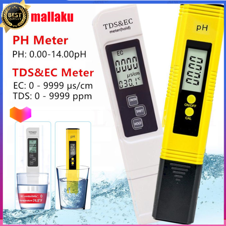 【TDS Meter+PH Meter】 PH Meter for Domestic Water, Swimming Pool and ...