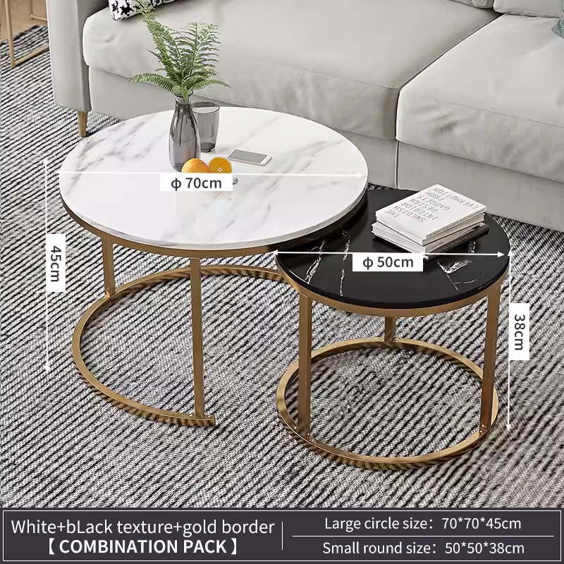Center Table for Living Room for sala Coffee Table Dual-color panel ...