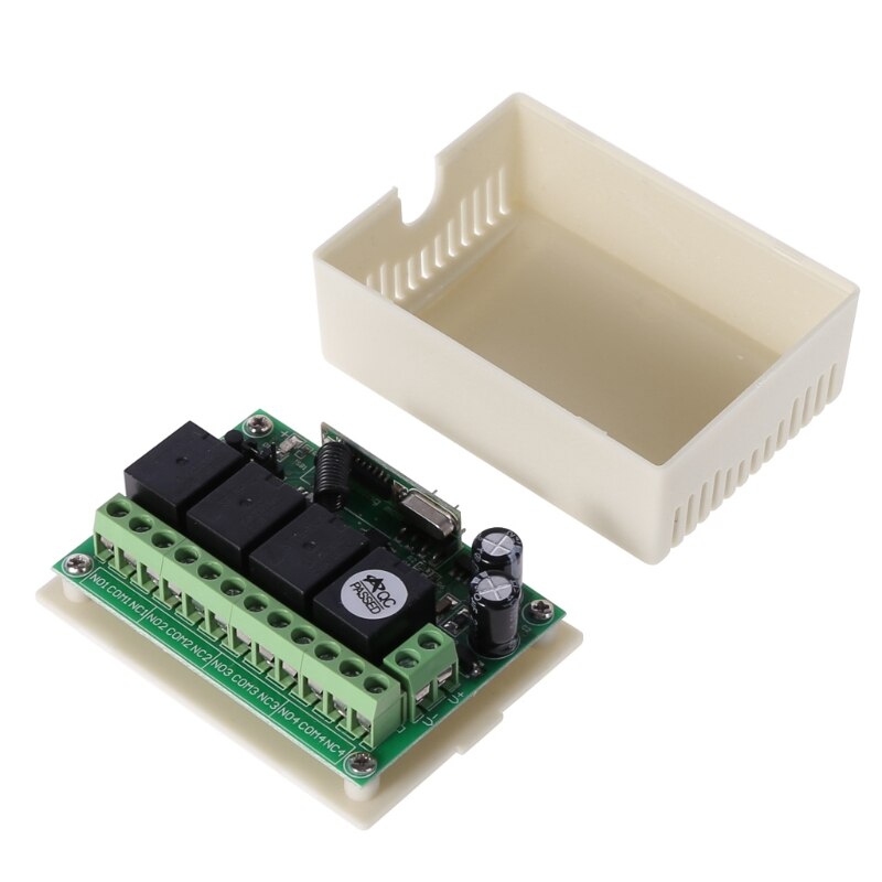 DC 12V 4CH Small Channel Wireless Remote Control Controller Radio ...