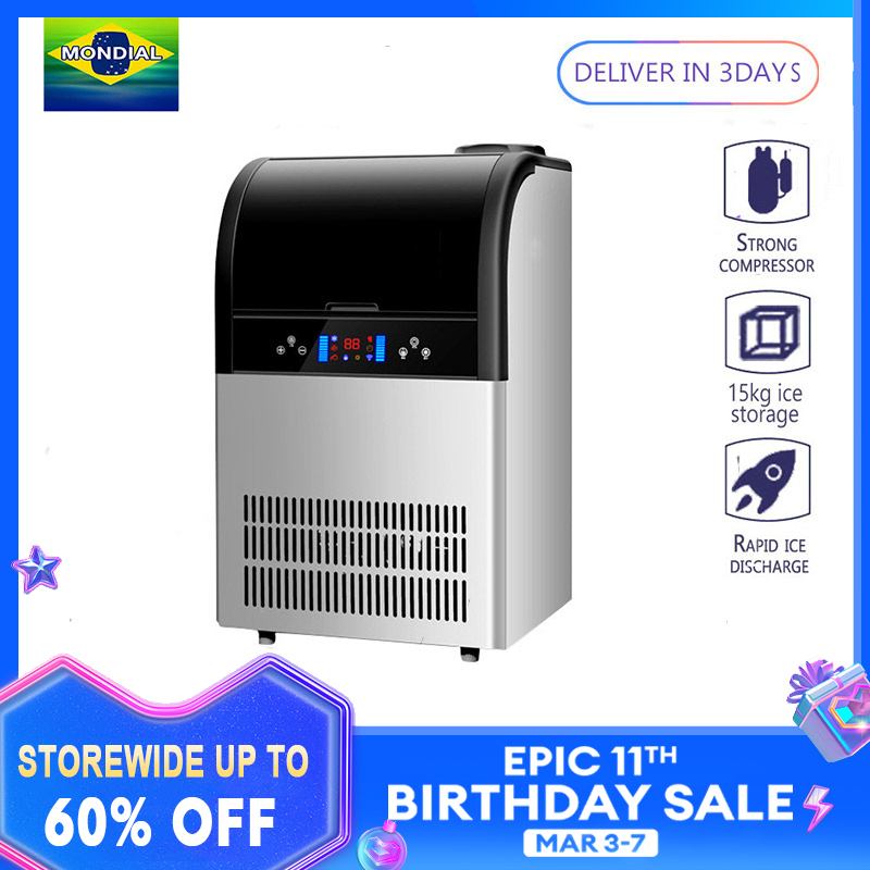 MONDIAL 75KG large-scale full-automatic multi-purpose ice maker for ...