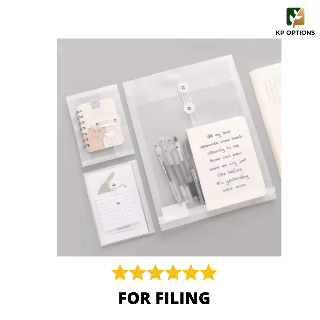 PREMIUM Clear Document Expandable Poly Envelope with String | Policy ...