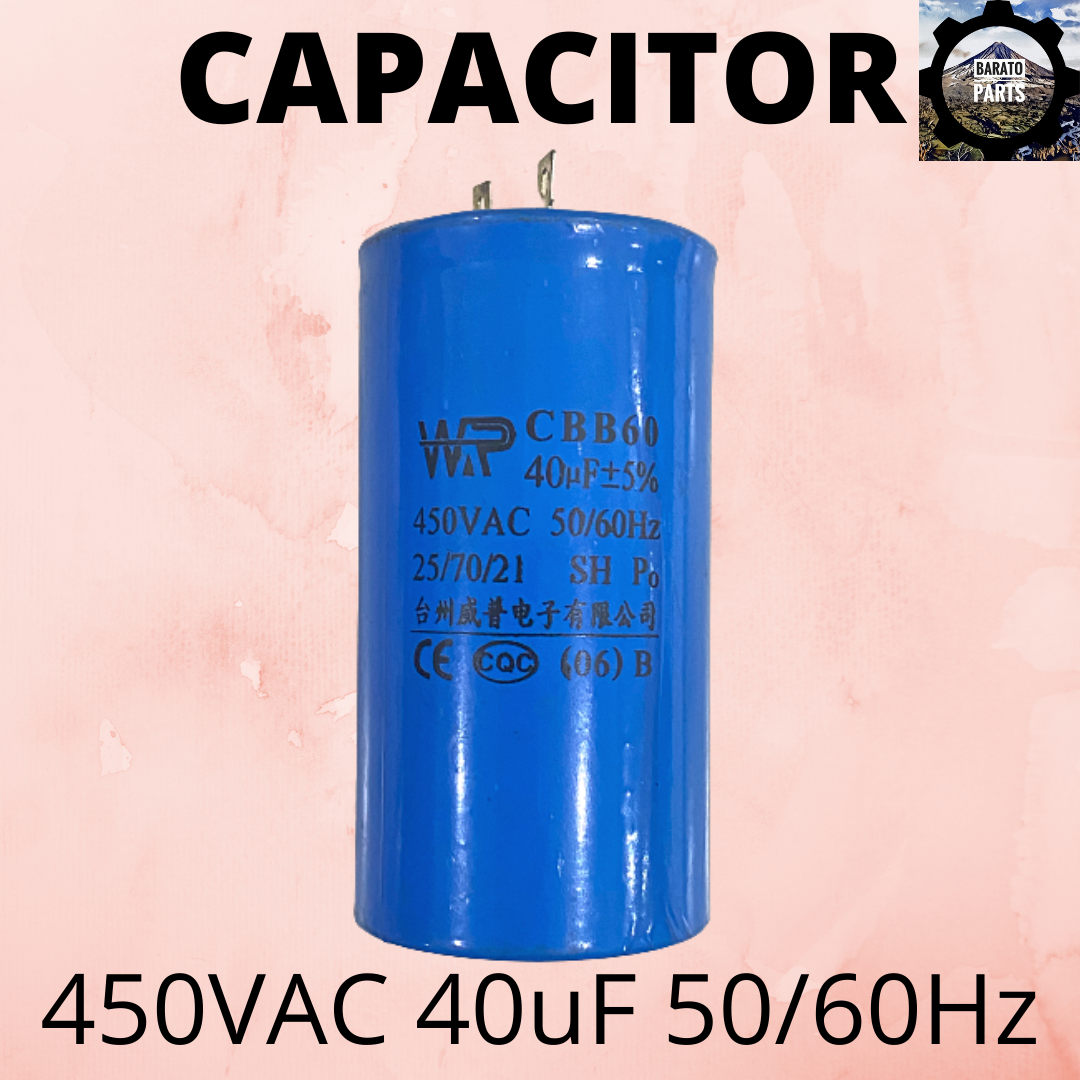 Capacitor CBB60 40uF 450VAC 50/60Hz | Lazada PH