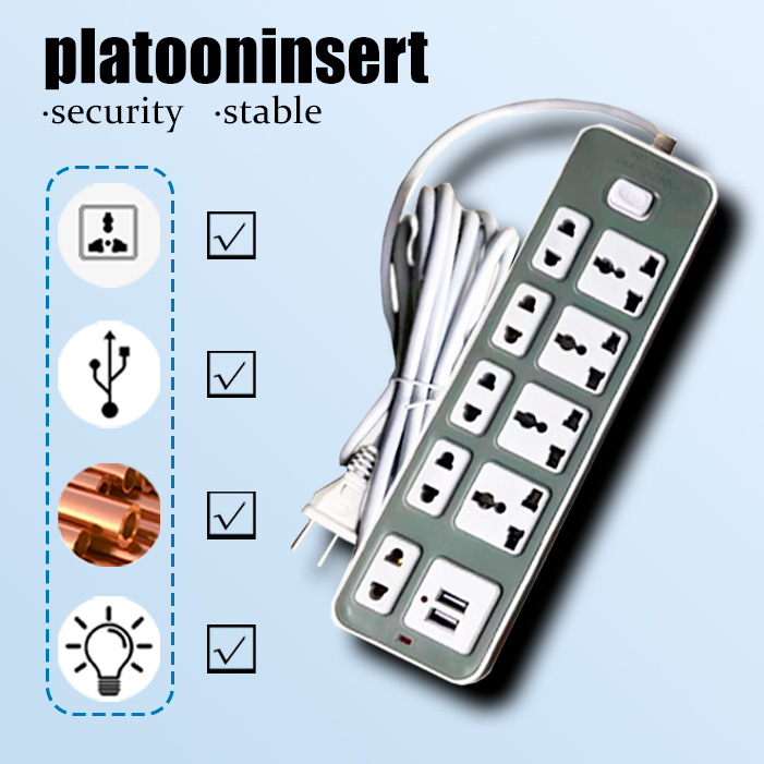 Heavy Duty Extension Cord With Multiple Universal Socket,9-socket power ...