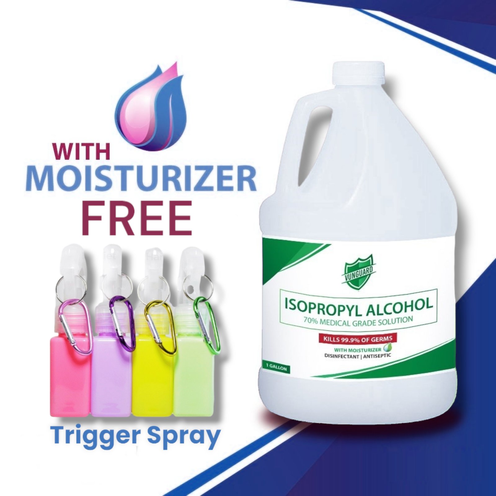 70% ISOPROPYL ALCOHOL DISINFECTANT ANTISEPTIC 1 GALLON WITH FREE GIFT ...