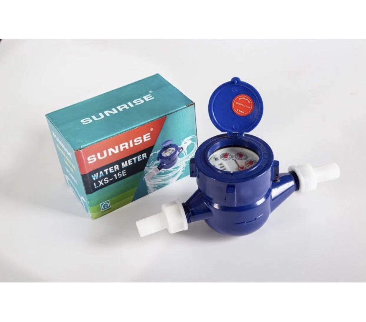 Water Meter PVC & METAL 1/2 metal brass Adapter wet type Sunrise Brand ...