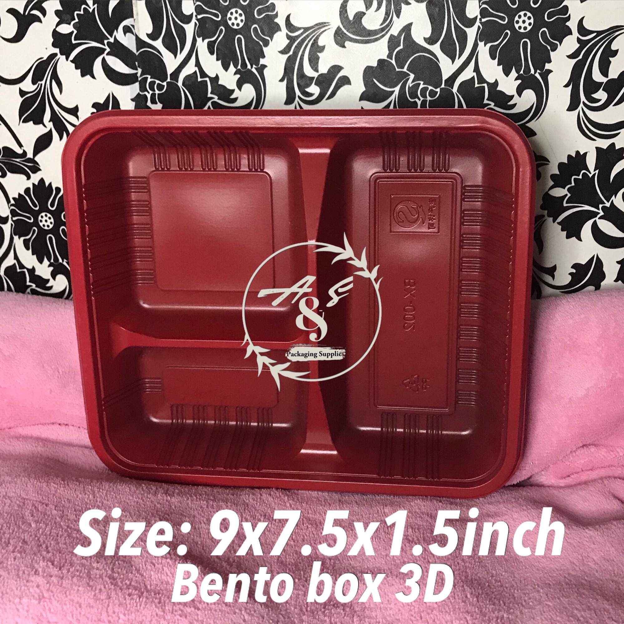 Disposable Bento Box 3D / Takeout box with clear lid bundle by 40pcs ...