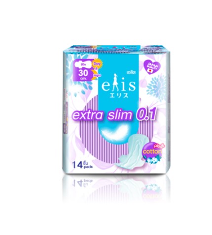 Elis Sanitary Napkin Extra Slim 0.1 - Cotton Plus 30cm (14pads) | Lazada PH