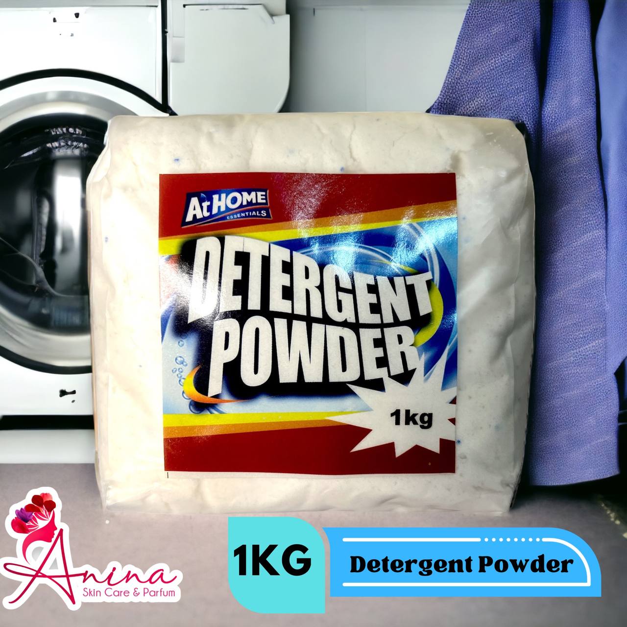 AtHome Detergent Powder with FabCon Powerful Stain and Dirt Remover ...