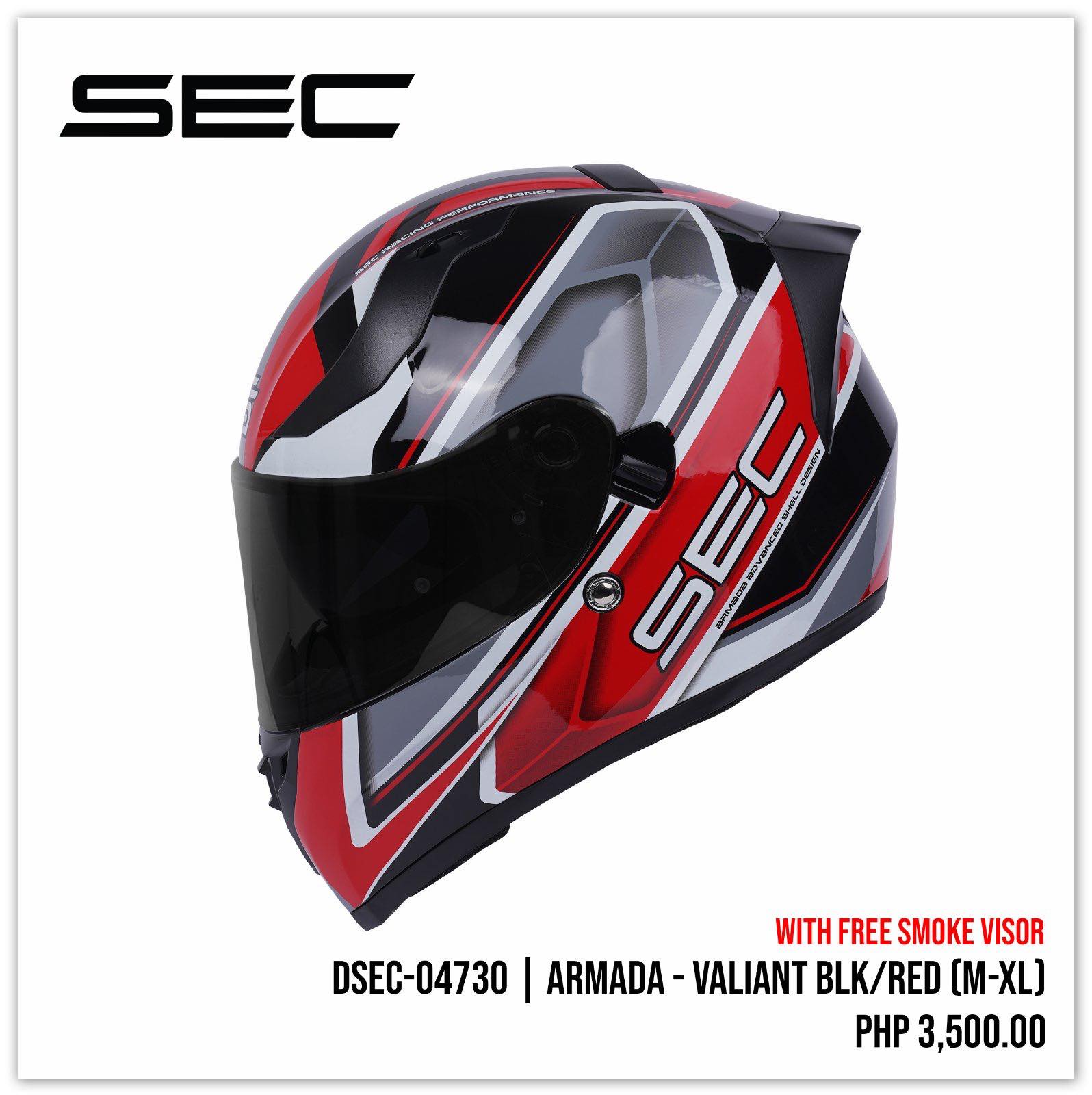 SEC armada hive full face helmet dual visor | Lazada PH