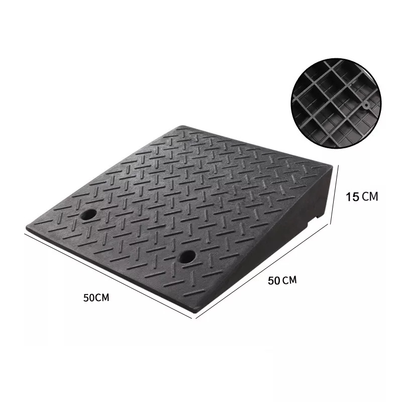 Rubber Heavy Duty Threshold Uphill Slope Curb Ramp Mat Pad Car Truck ...