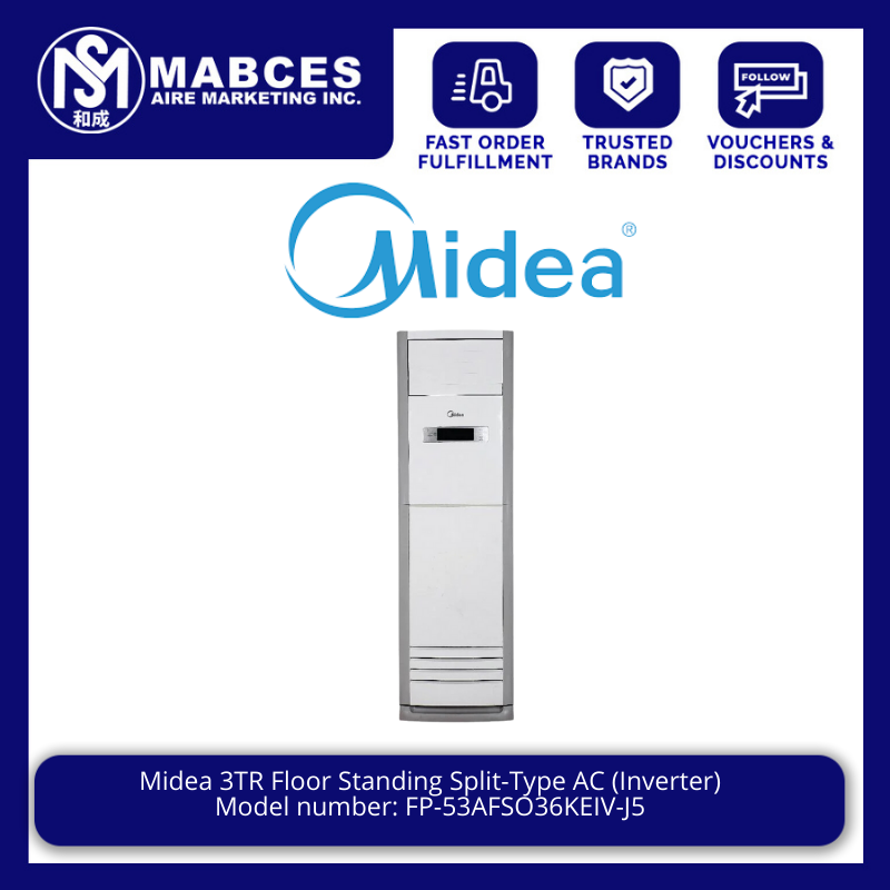 Midea 3TR Floor Standing Split-Type AC (Inverter) Model number: FP ...