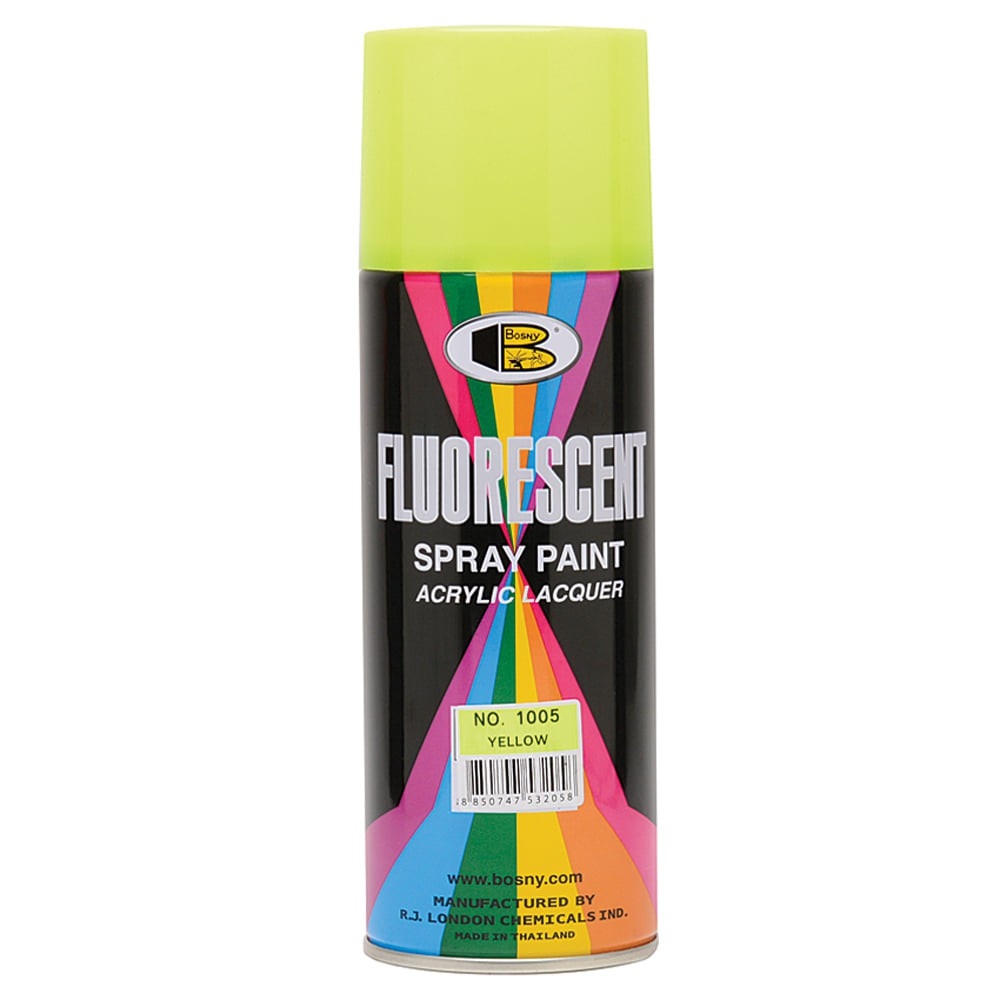 BOSNY Fluorescent Acrylic Spray Paint - FLUO YELLOW | Lazada PH