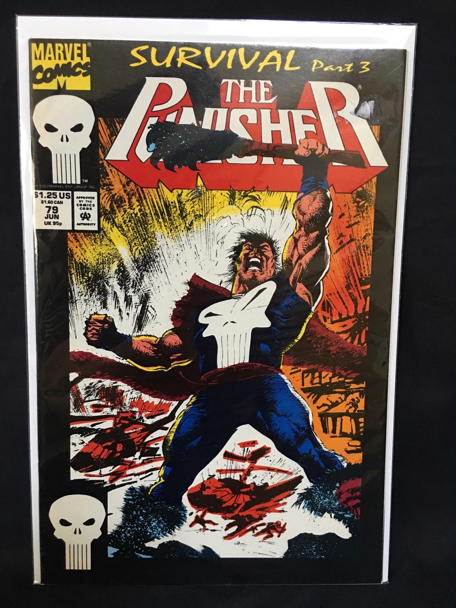 Punisher 79 by Marve l Comic Book Printed 1993 Comic BOOK Cartoons Art ...
