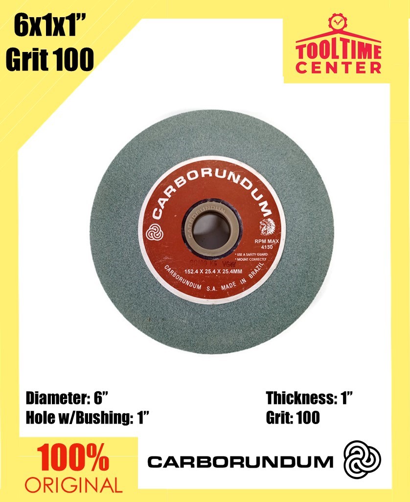 Carborundum Silicon Carbide Grinding Stone 6"x 1"x 1" Grit 60/80/100 ...