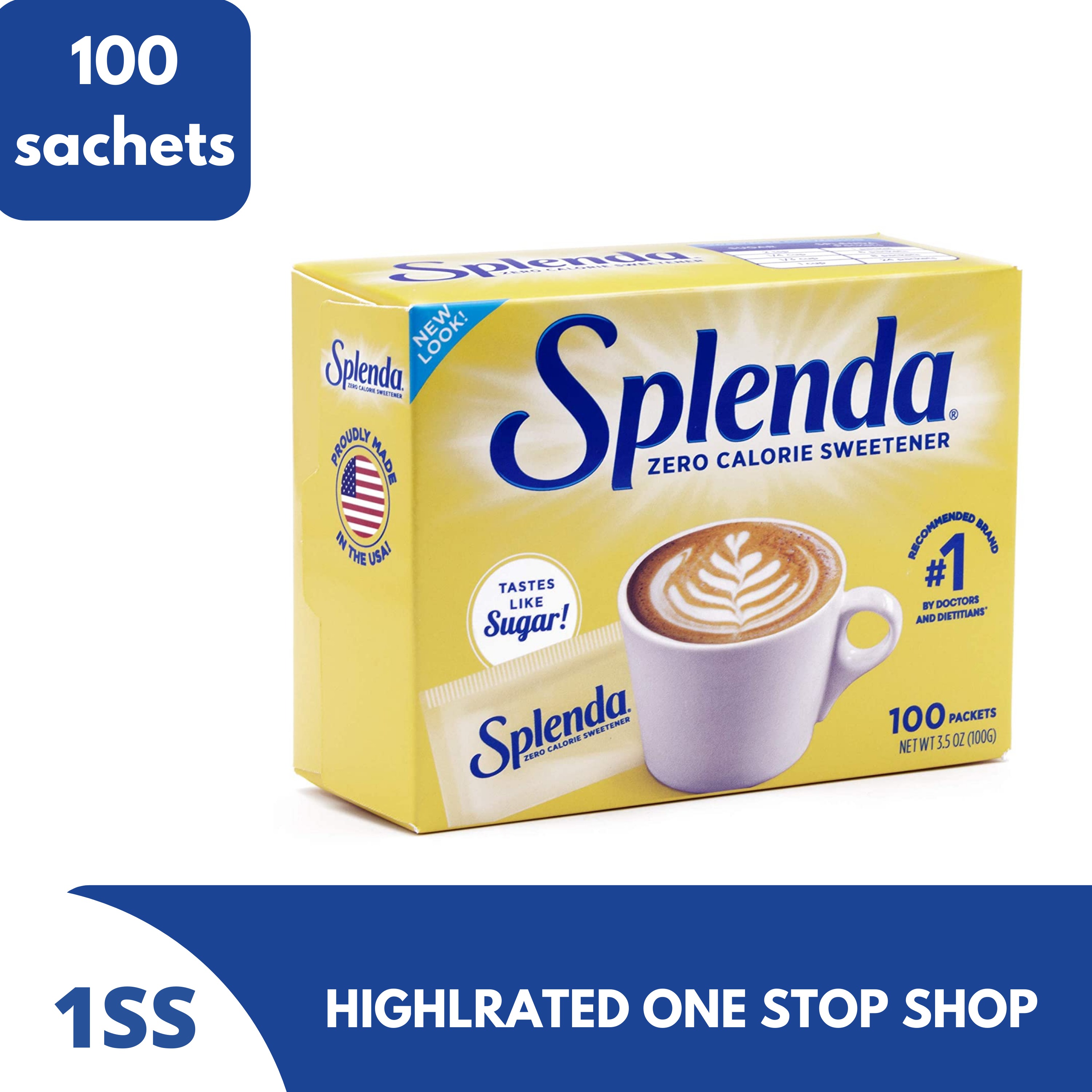 Splenda Zero Calories Sweetener, 100 sachets | Lazada PH