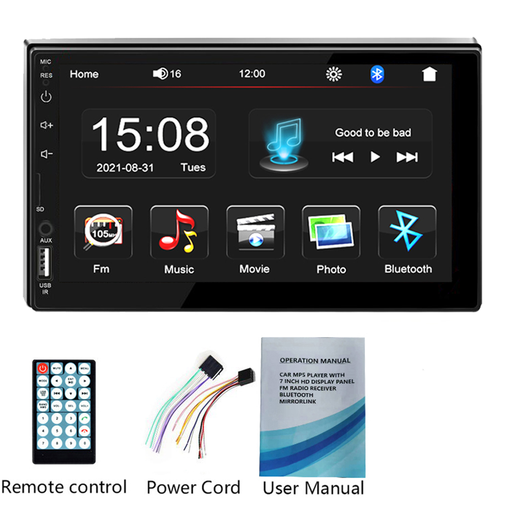 【In Stock】2din Car Stereo MP5 Player 7 INCH 2USB Touch Screen ...