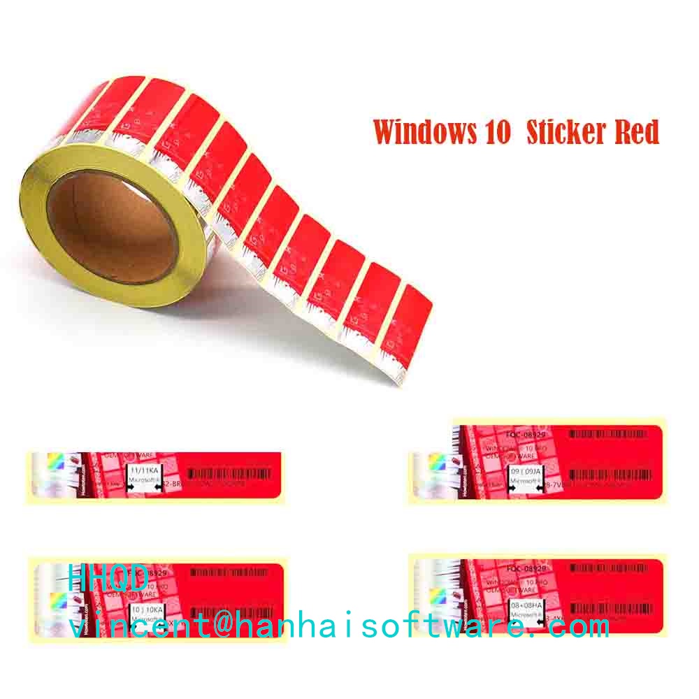 Windows 10 Pro Operating System Win10 Activation Secret Key COA Sticker ...