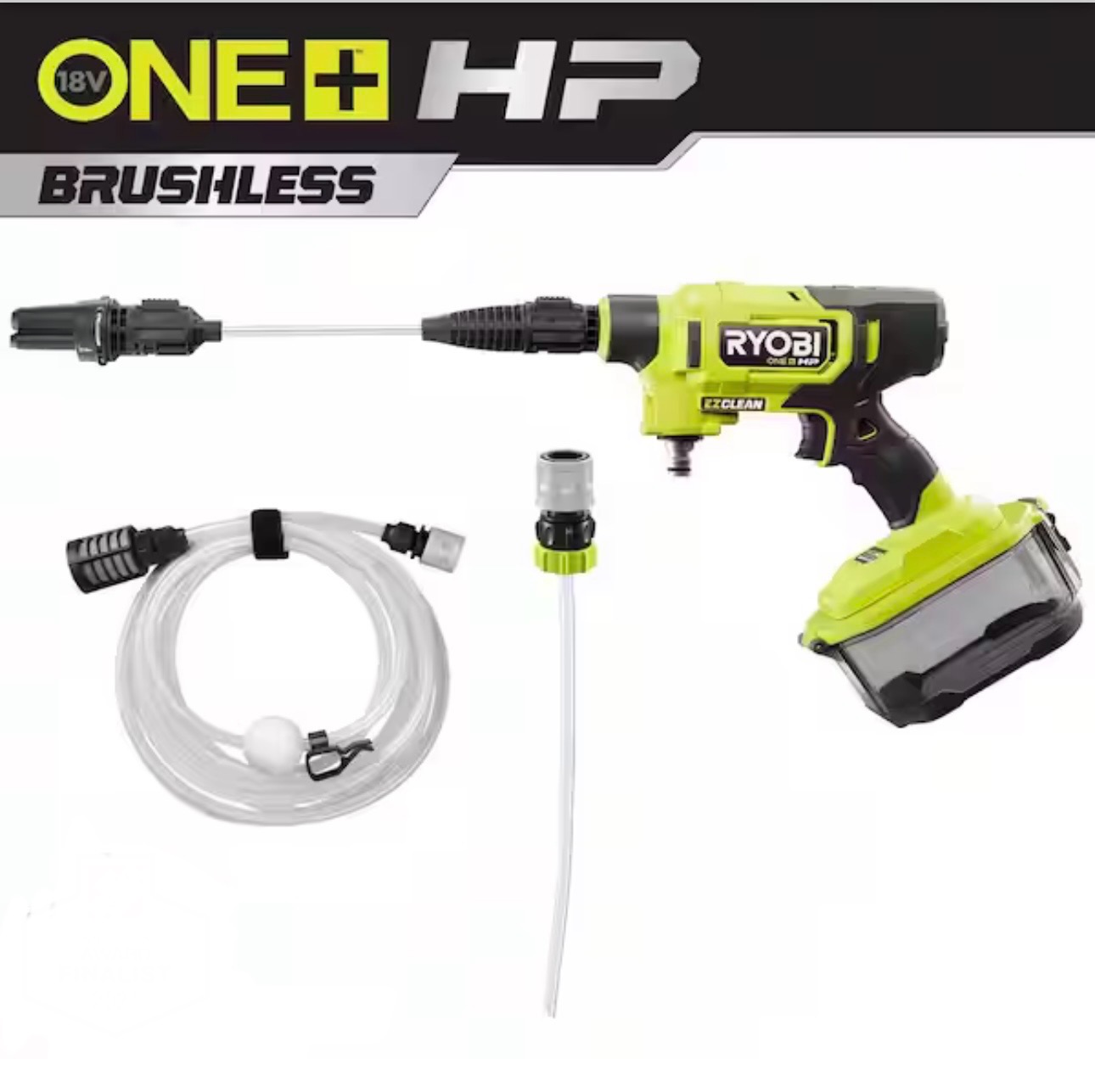 Ryobi RY121850 + HP 18V Brushless EZClean 600 PSI 0.7 GPM Cordless Cold ...