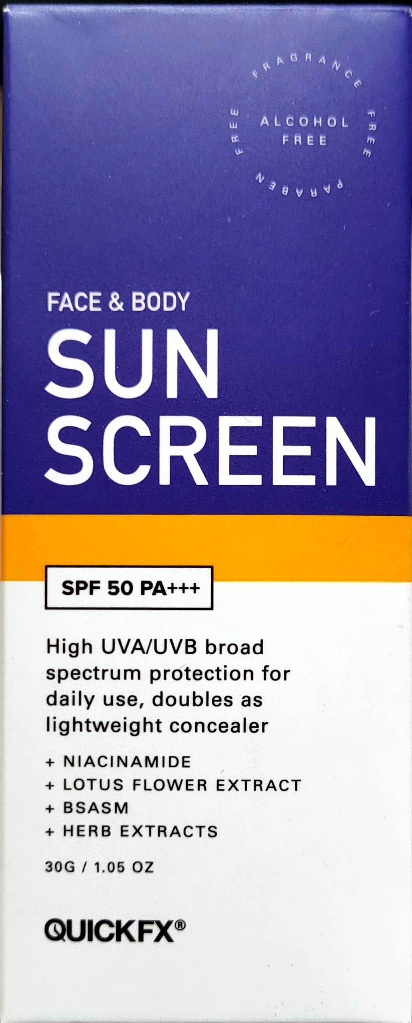 QUICKFX Suncreen for Face and Body SPF 50 PA+++ 30 Grams | Lazada PH