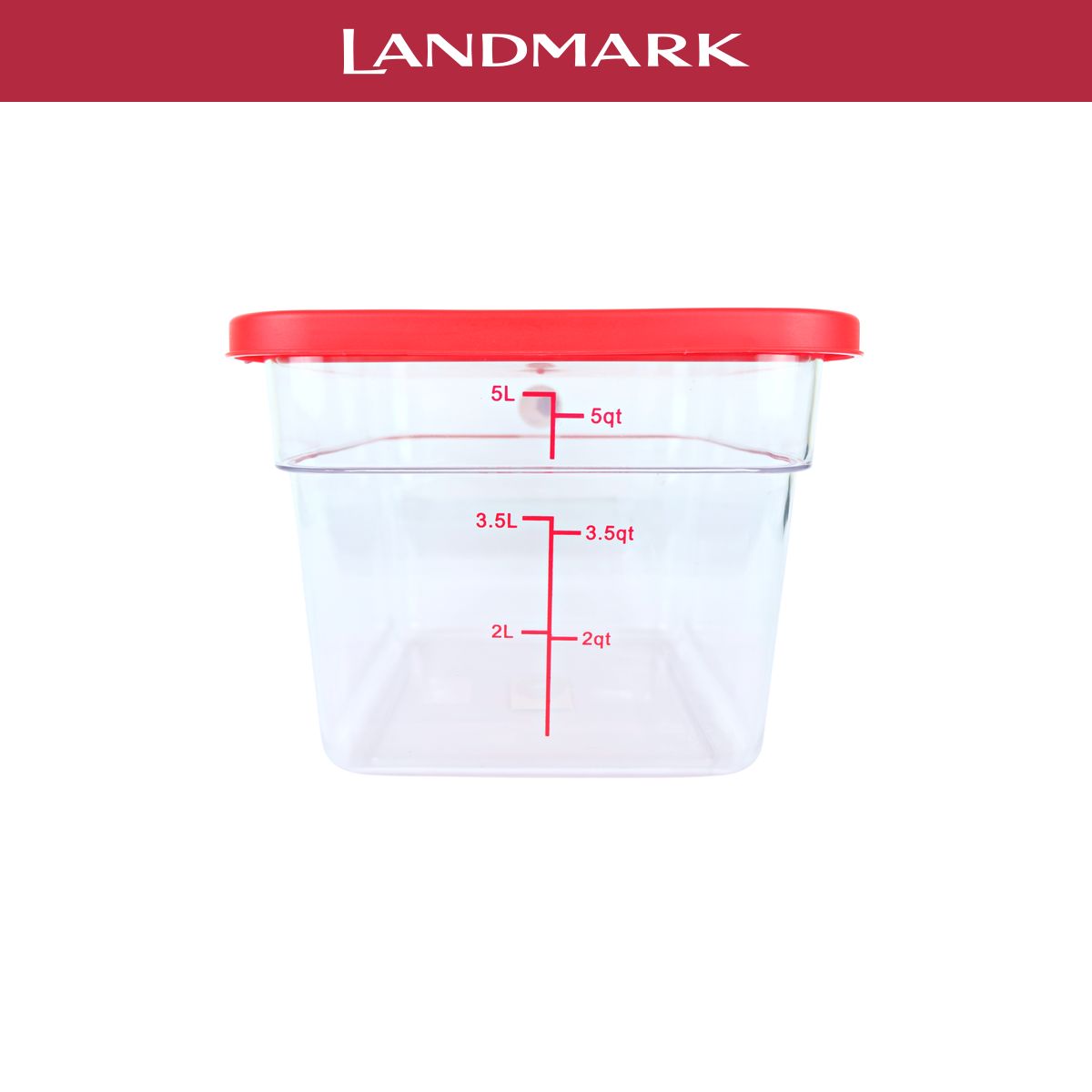 Landmark Polycarbonate Food Storage With Red Lid | Lazada PH