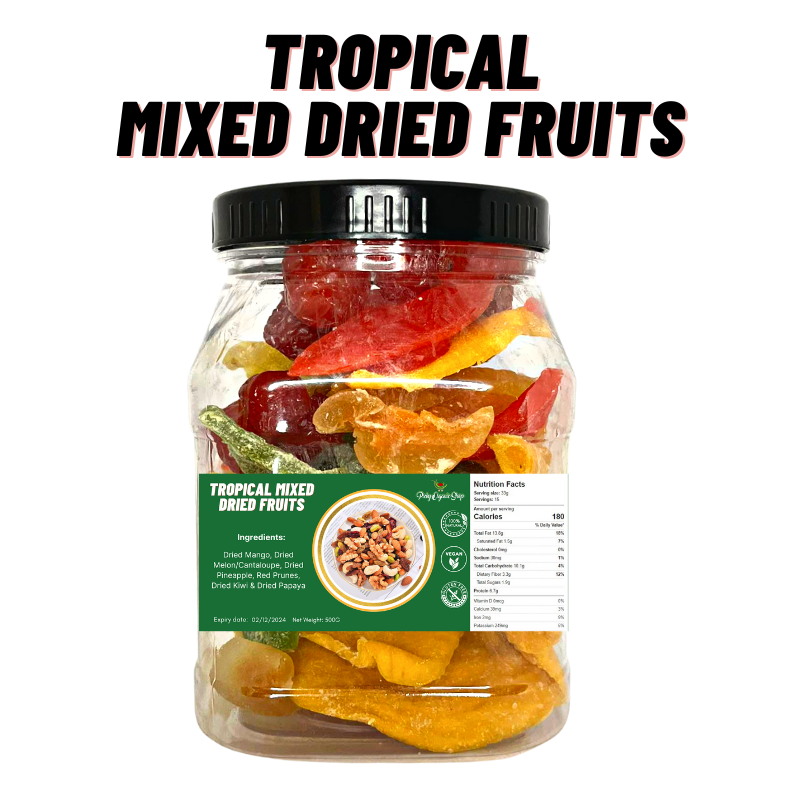Picky Tropical Mixed Dried Fruits 500g(Mango, Red Prune, Kiwi ...