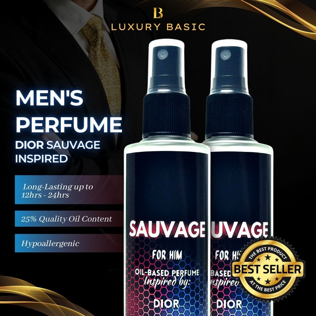 Luxury Basic Oil Based Perfume 85mL with Long Lasting Sauvage Inspired Scent for Men | Lazada PH