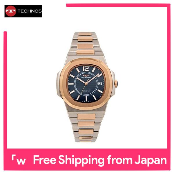 [Technos] นาฬิกา Chronograph 10 ATM กันน้ำ T4554BE ผู้ชายสีเงิน - want jp Watches Tokyo - ThaiPick