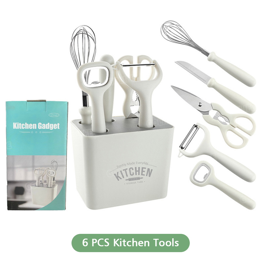 GOLIFE Kitchen Knife Set Original 5/6PCS Kitchen Utensils Set Chef ...