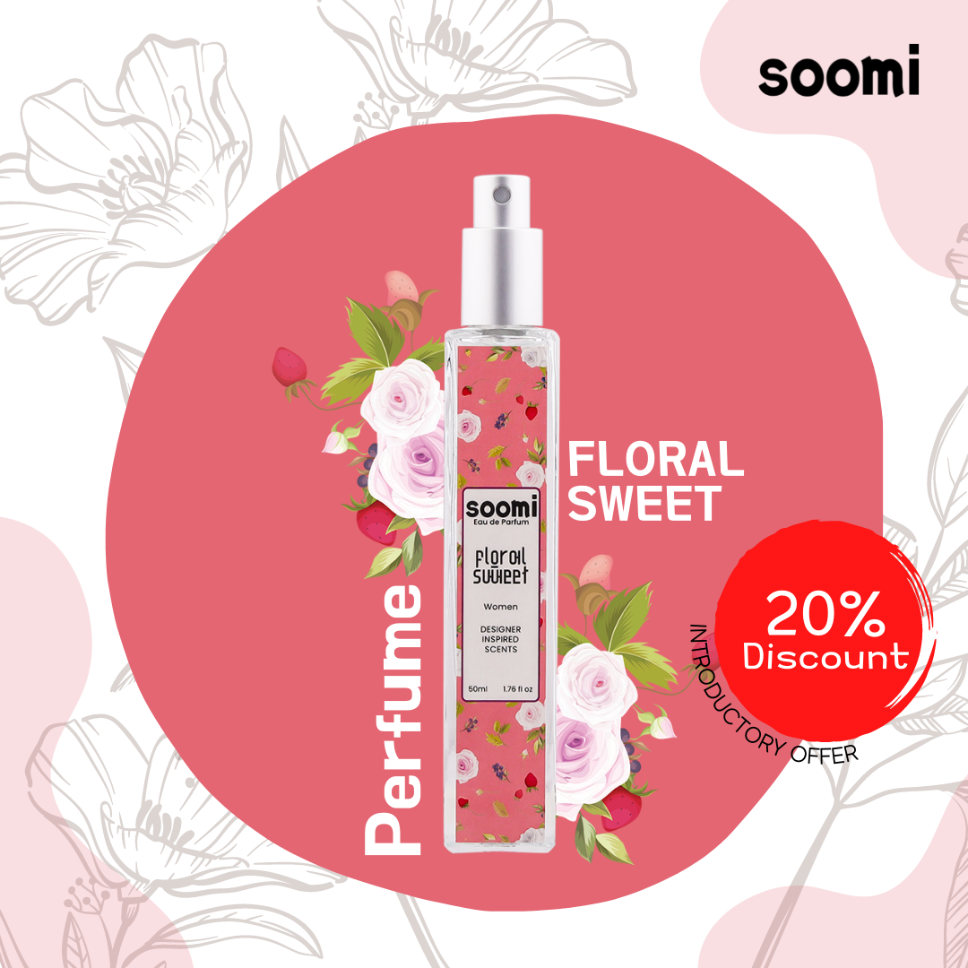 Soomi Eau de Parfum Floral Sweet Scent Oil-Rich Long Lasting Perfume ...