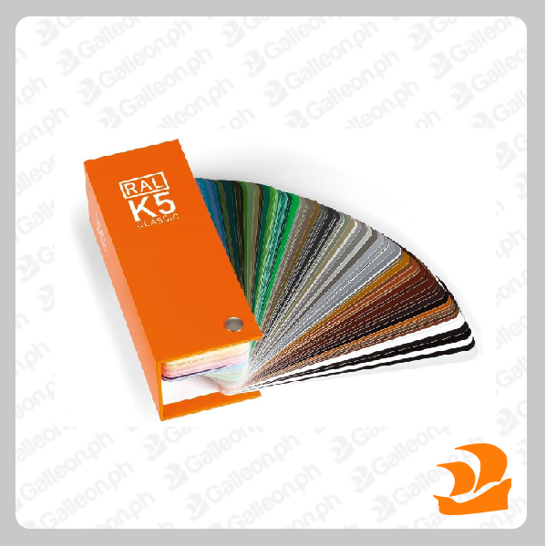 RAL K5 Color Chart, 216 Full Page Color Swatches, Semi-Matte, 8 ...